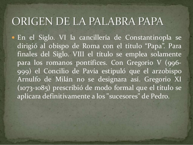 Origen de la palabra papa