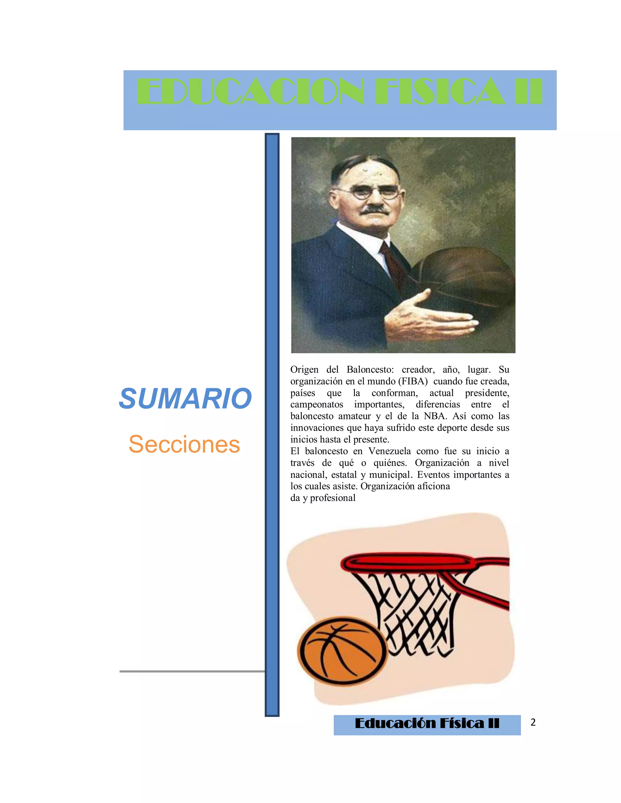 Origen del baloncesto | PDF