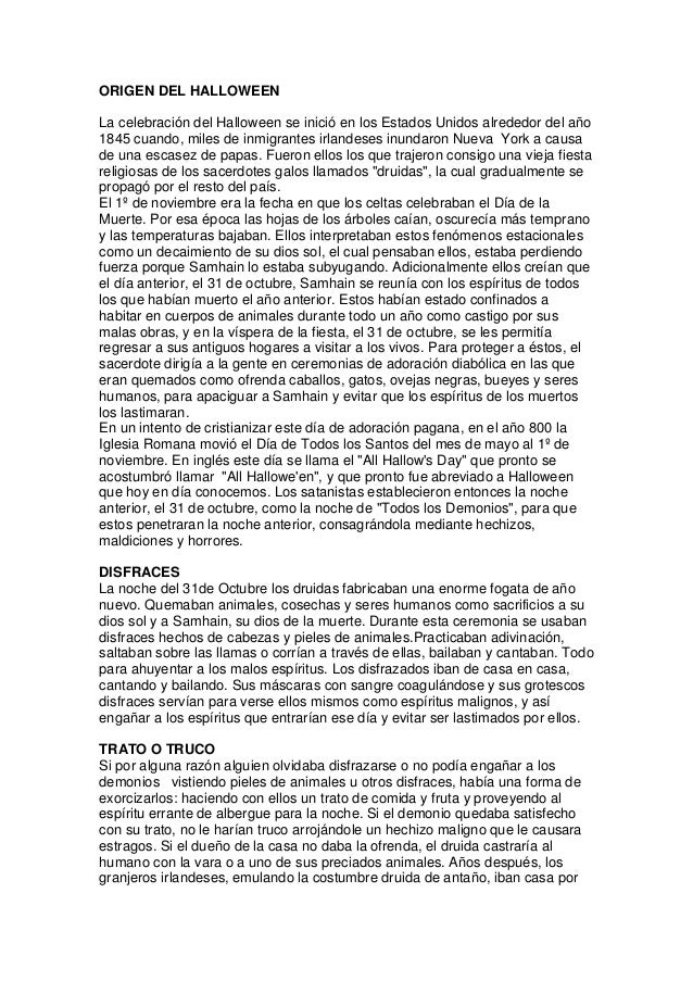 Origen De Halloween La verdadera historia de Halloween: su origen y ...