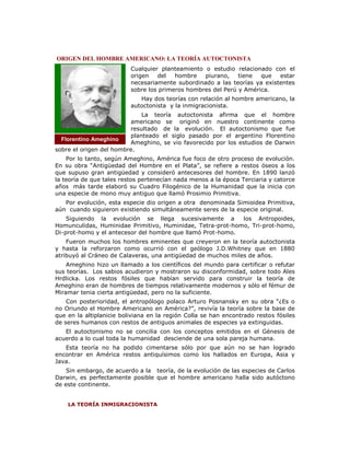 Origen del hombre americano | DOCX
