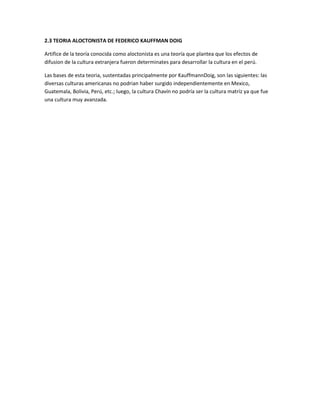 Origen del hombre americano | DOCX