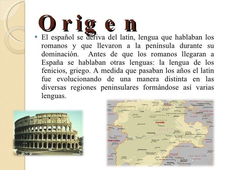 Origen del idioma espanol