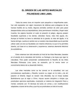 Origen de lima lama | PDF