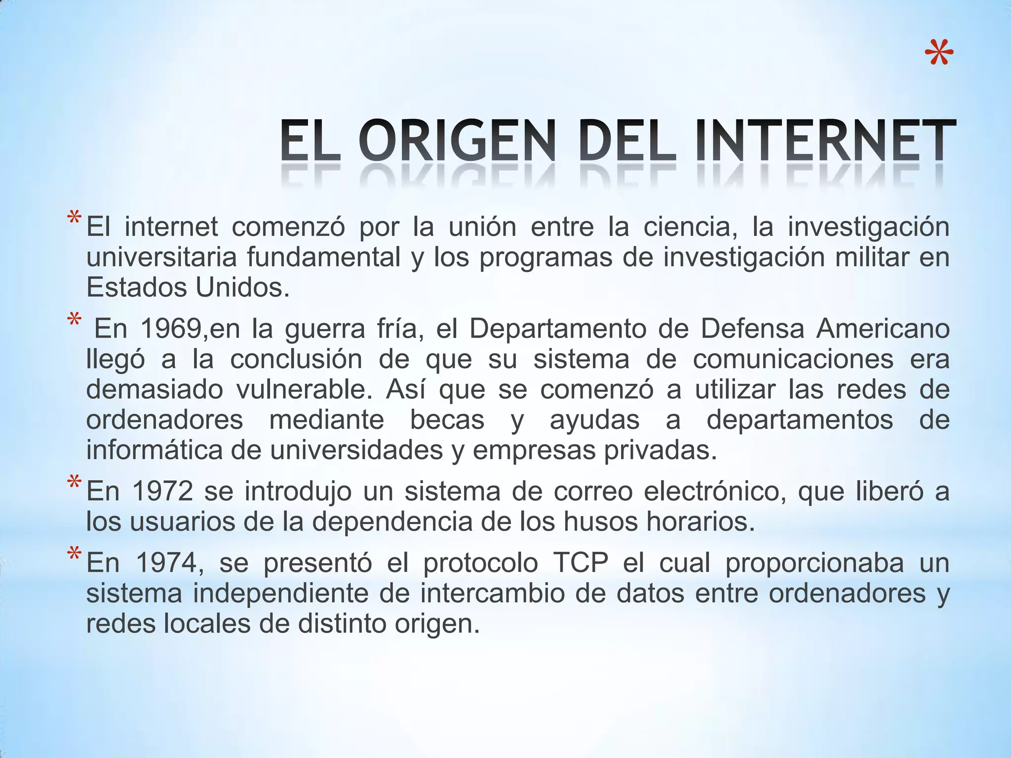 Origen del internet | PPT
