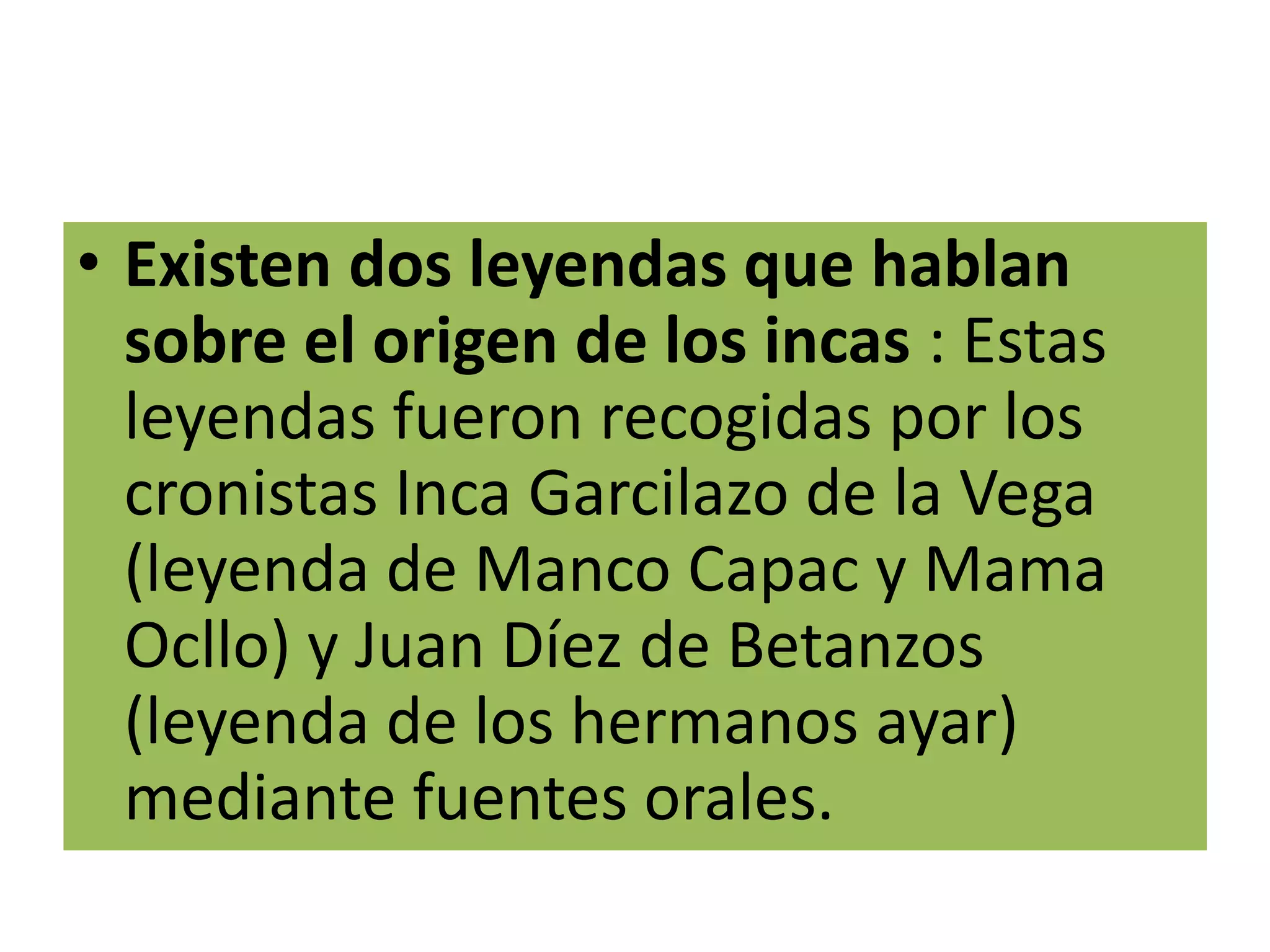 Origen de los incas | PPTX