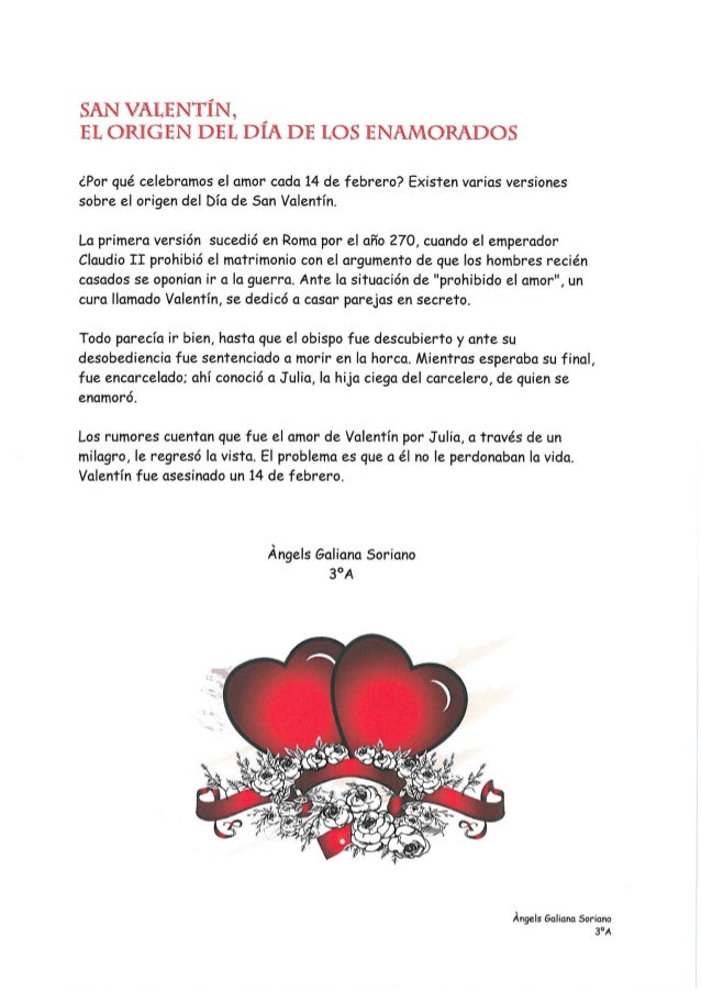 Origen Dia De San Valentín