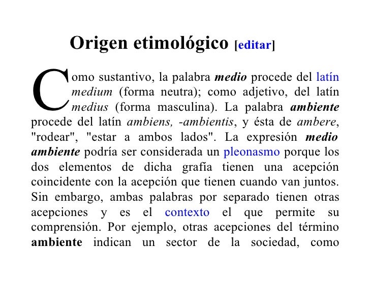 Origen Etimológico