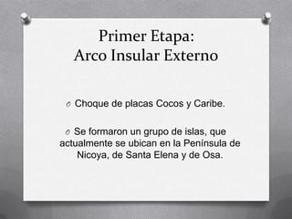 Origen geológico de Costa Rica | PPTX