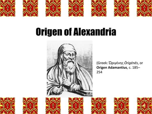 Origen Of Alexandria | PPT