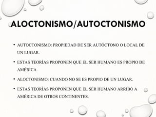 ORIGEN DEL SER AMERICANO. | PDF