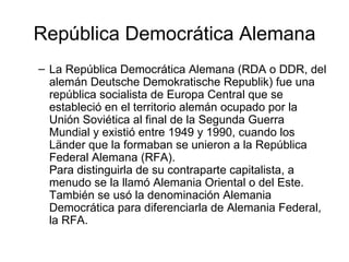 Origen y características de la guerra fría. | PPT