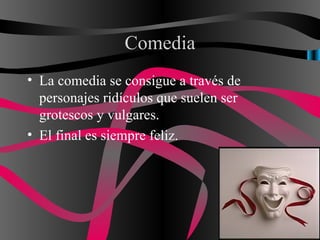 Origen y evolución del género dramático | PPT