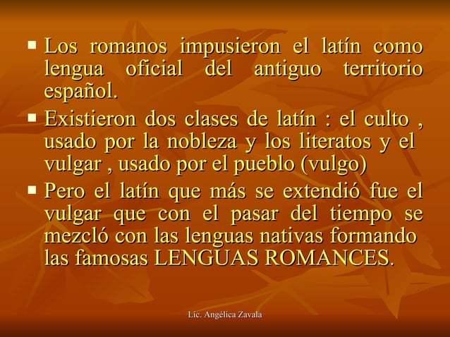 Origen y evolución del idioma español | PPT