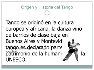 Origen y historia del tango | PPTX