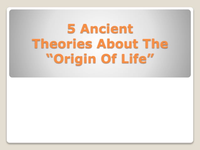 Life's Origin Presentation for General Biology | PPTX