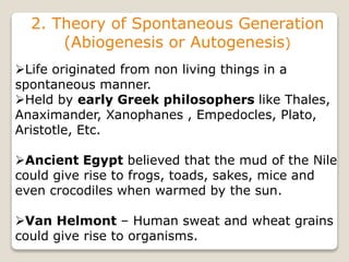 Life's Origin Presentation for General Biology | PPTX