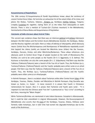 Origin of yuezhi tribe | DOCX