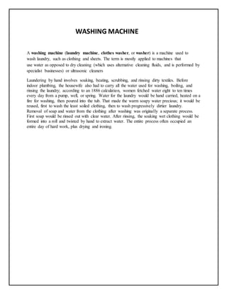 pedal powered washing machine report | DOCX