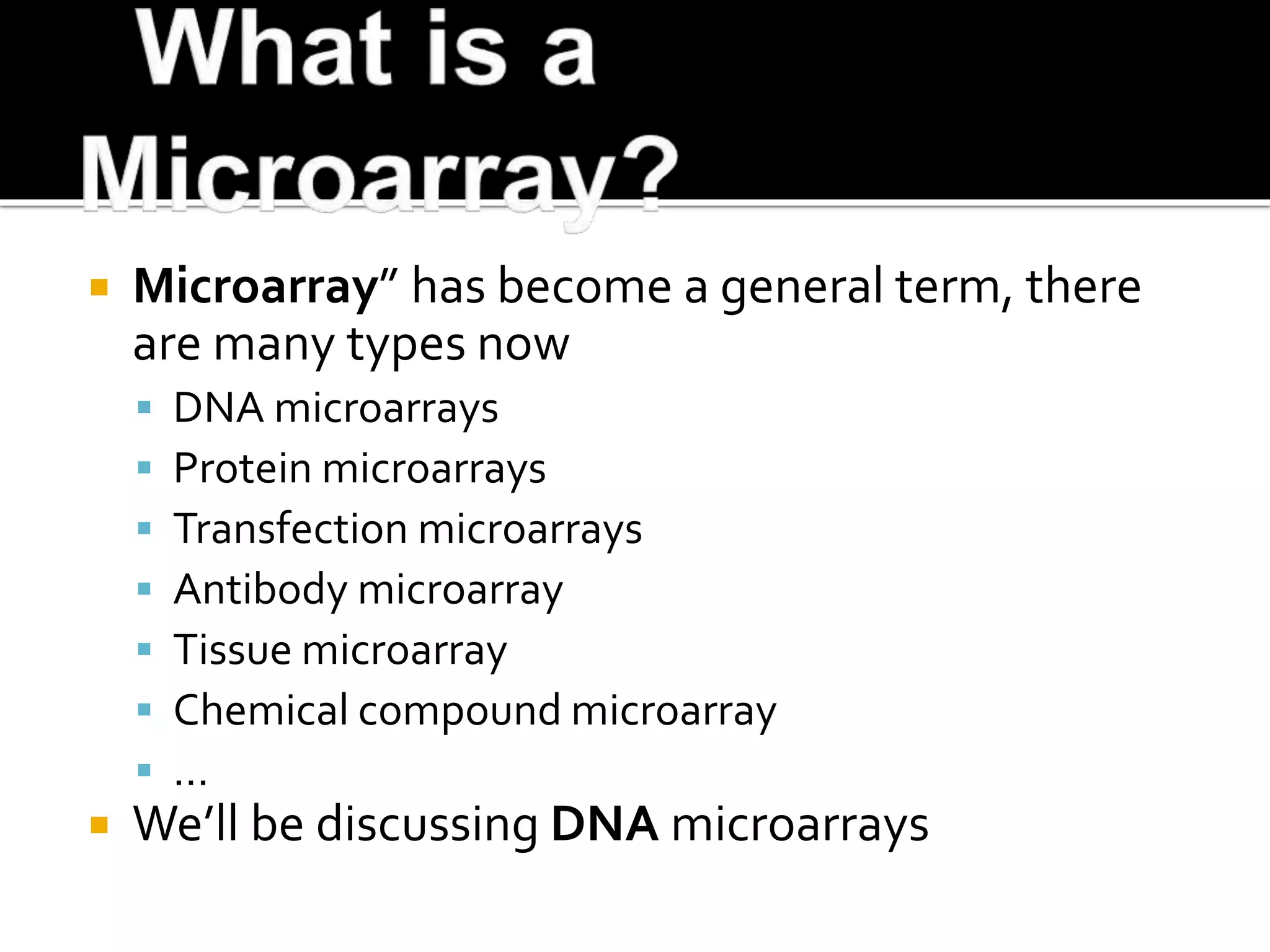 DNA microarray | PPTX