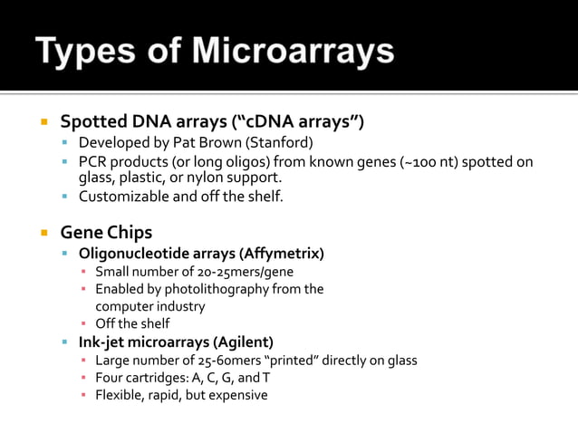 DNA microarray | PPTX