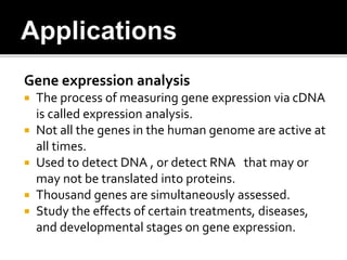 DNA microarray | PPTX