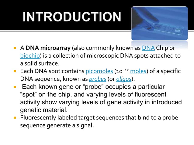 DNA microarray | PPTX