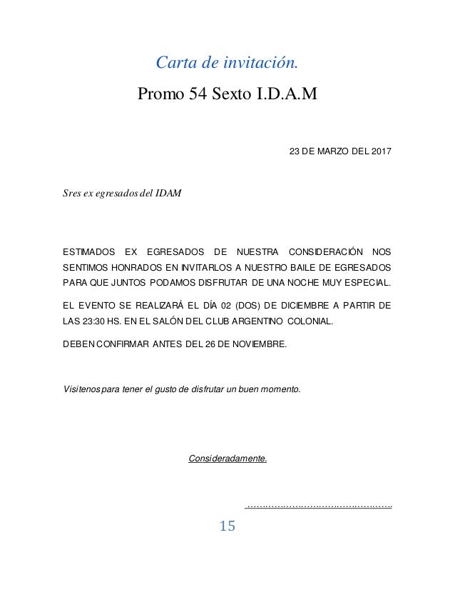 Carta De Informe