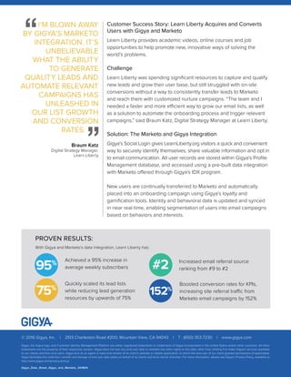 Gigya and Marketo | PDF