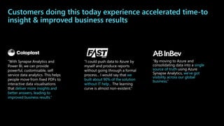 Microsoft Azure - Analytics & Power BI intro | PPT