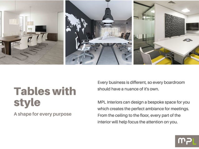 Boardroom Beauty | Boardroom Design Tips | MPL Interiors | PDF
