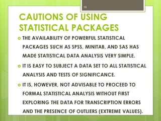INTRODUCTION TO SPSS AND COMMON STATISTICAL TERMS | PPTX