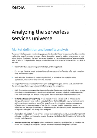 serverless serivices | PDF | Cloud Computing | Internet