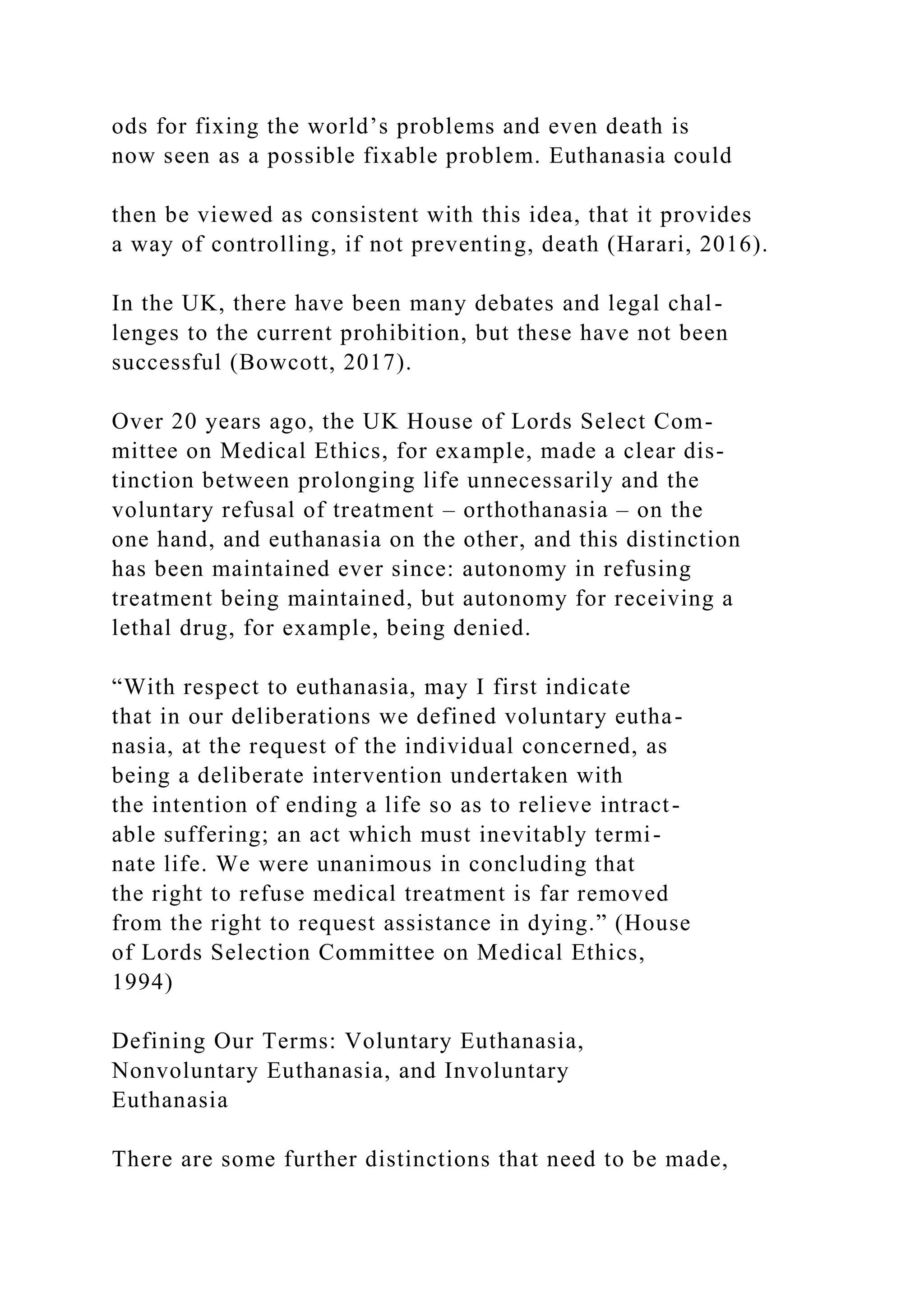 Original Articles and ReviewsThe Psychology of Euthanasia.docx
