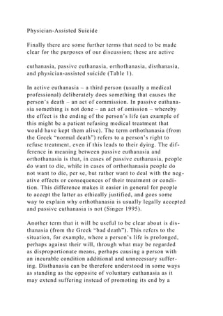 Original Articles and ReviewsThe Psychology of Euthanasia.docx