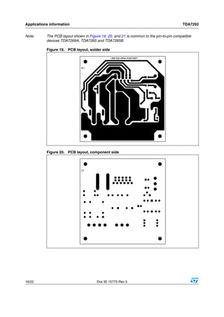 Original audio amplifier ic tda7292 7292 new st microelectronics | PDF
