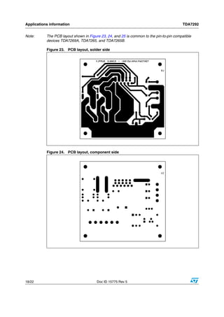 Original audio amplifier ic tda7292 7292 new st microelectronics | PDF