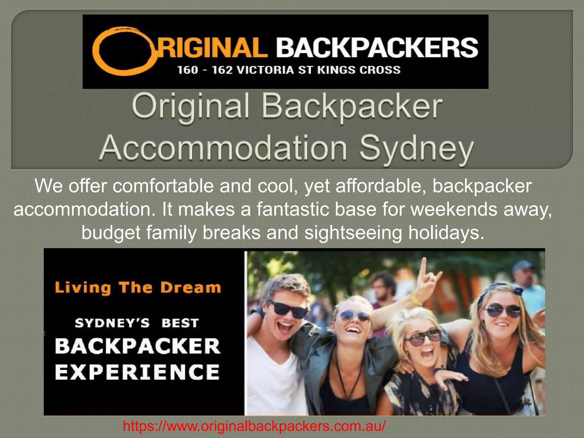 Original backpacker accommodation sydney | PPTX