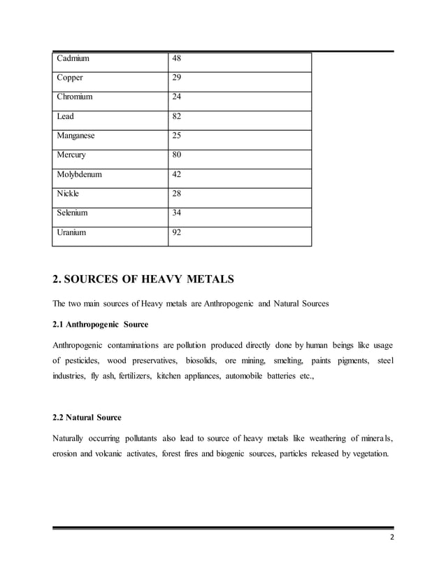 BIOSORPTION OF HEAVY METALS | PDF