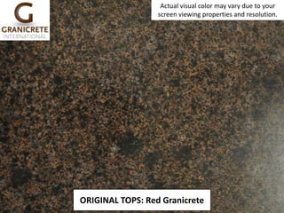 Original Countertop Finishes | PPTX