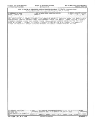 Original dd214 | PDF