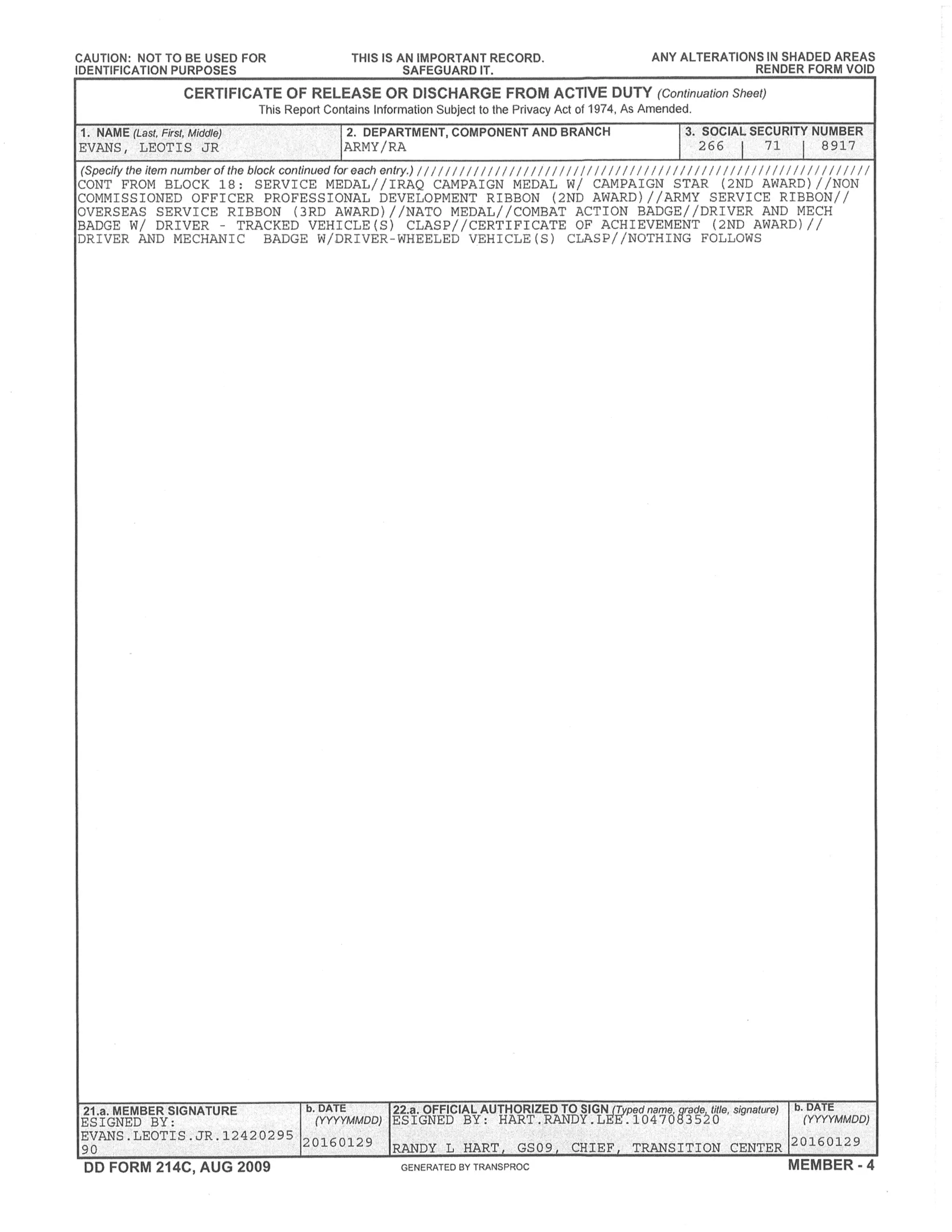 Original dd214 | PDF