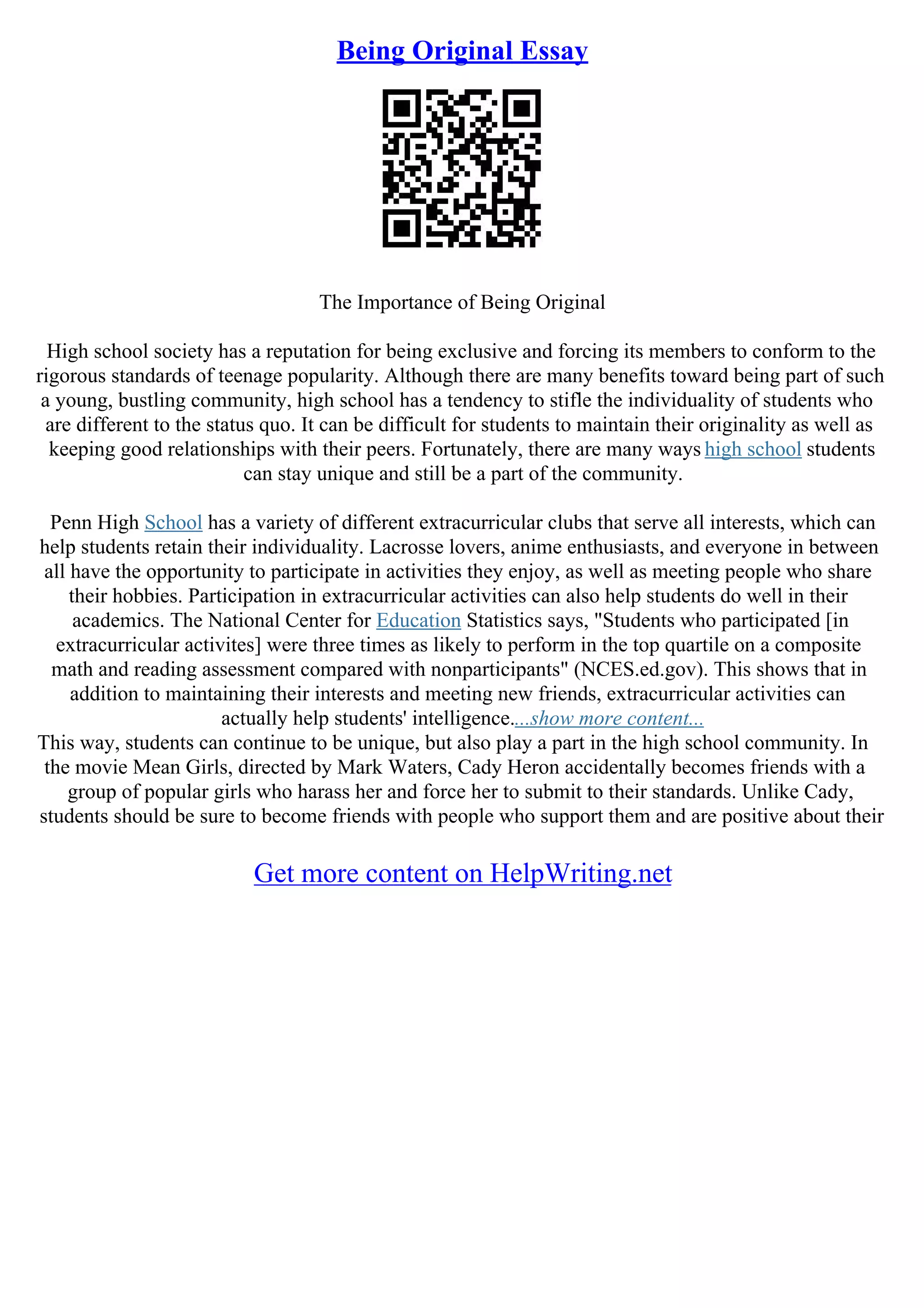 Original Essays | PDF