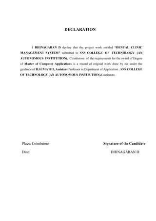 original front page.pdf with project details | PDF