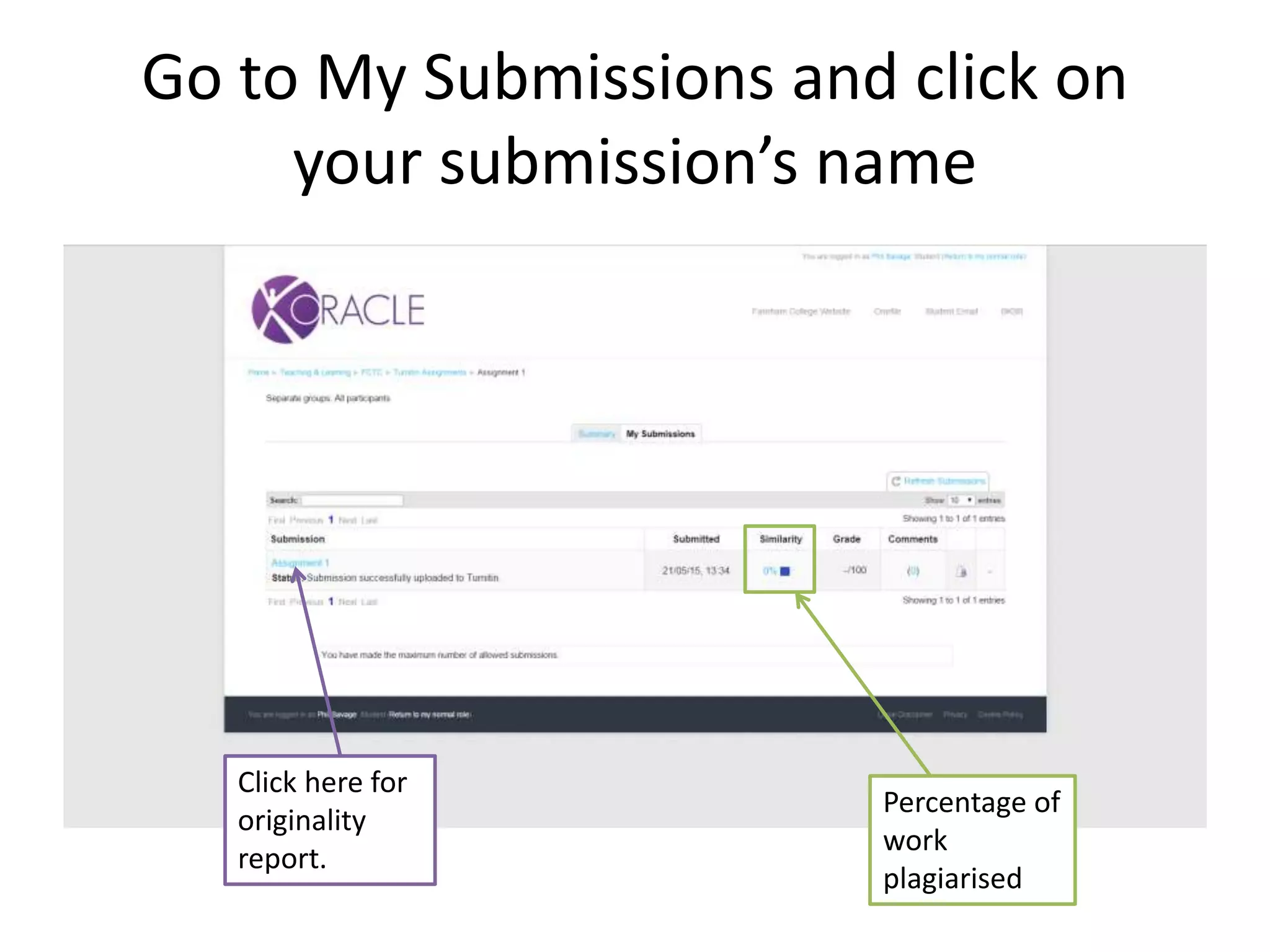 Originality reports | PPTX