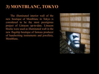 LITRACON Light Transmitting Concrete | PPTX