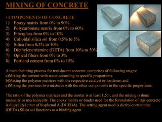 LITRACON Light Transmitting Concrete | PPTX