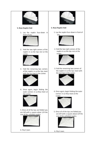Detailed Lesson Plan in Household Services in TLE- TABLE NAPKIN FOLDING ...