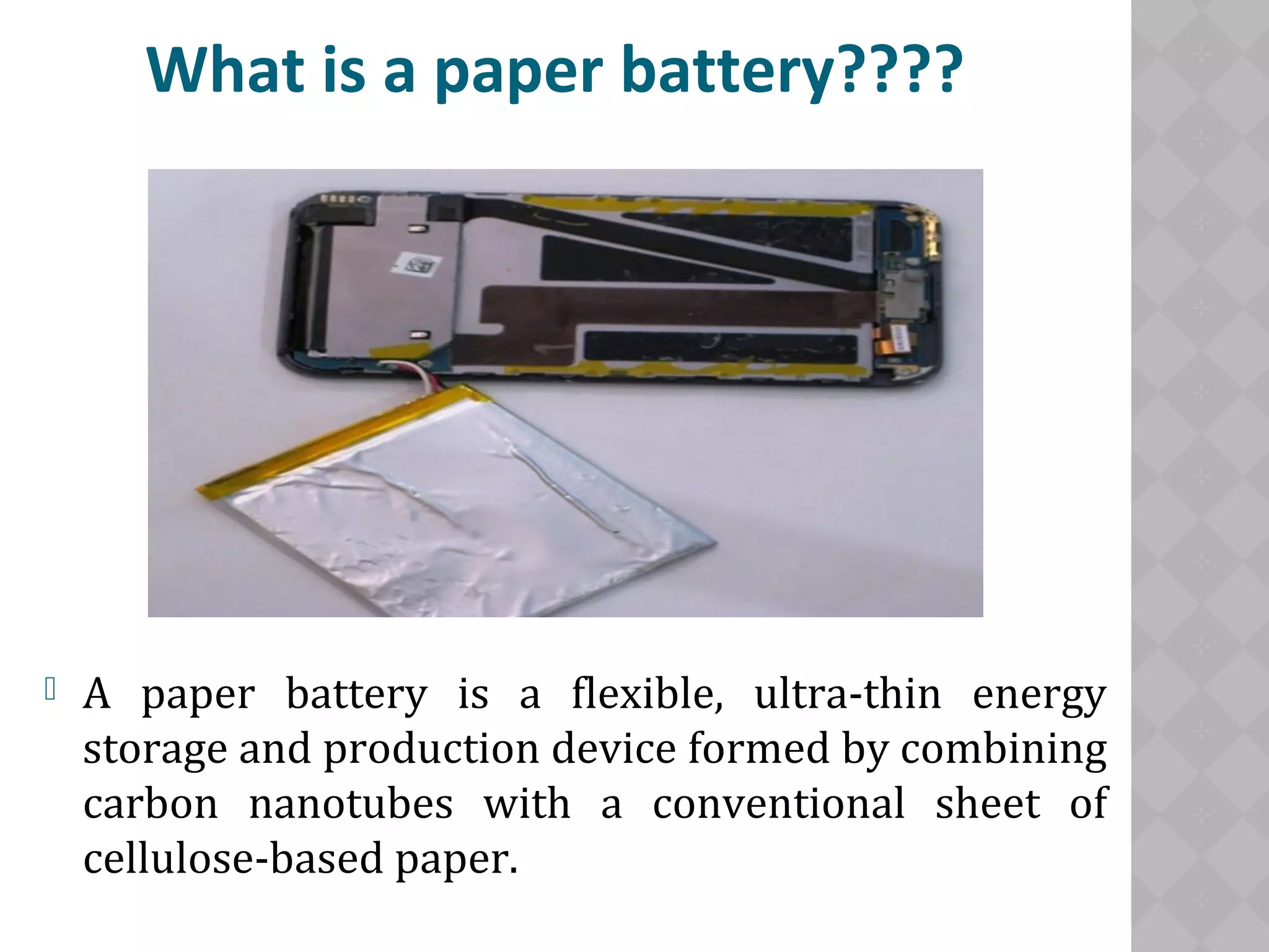 paper battery | PPT