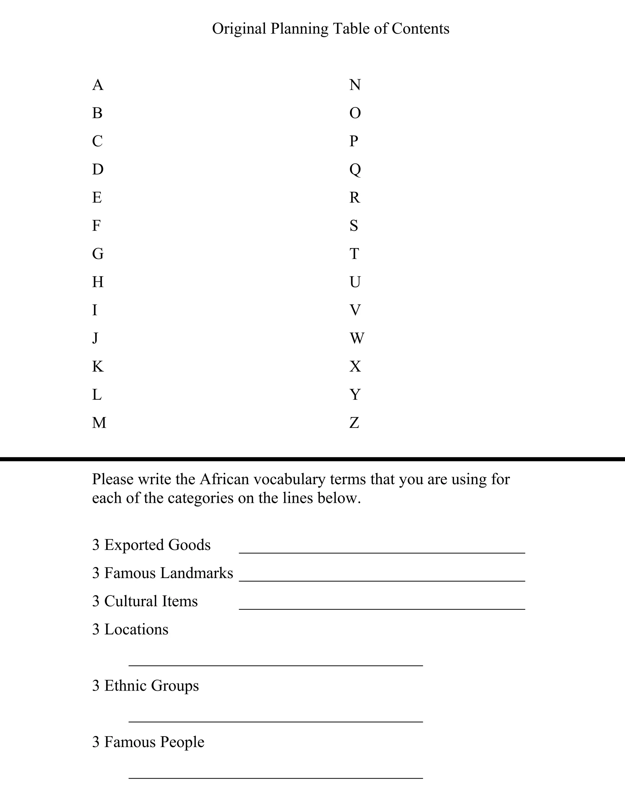 Original planning table_of_contents | DOC
