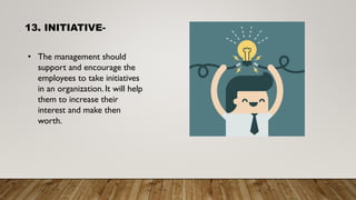 14 PRINCIPLES OF MANAGEMENT | PPT